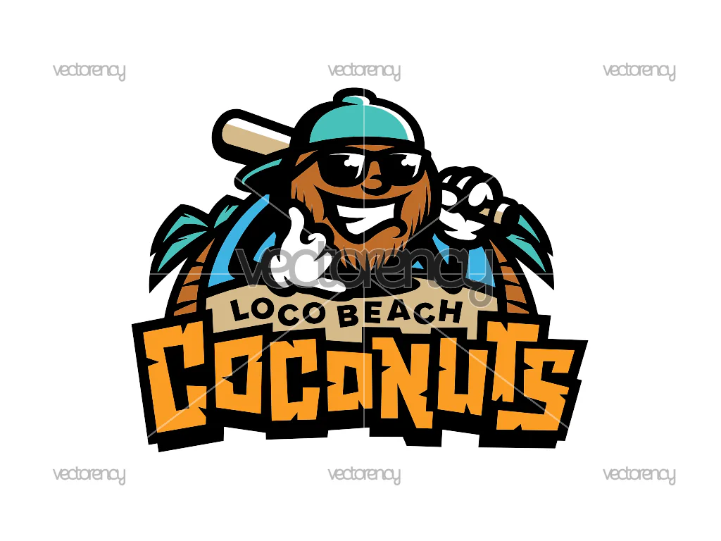 Loco Beach Coconuts Logo SVG PNG DXF EPS Files | Vectorency